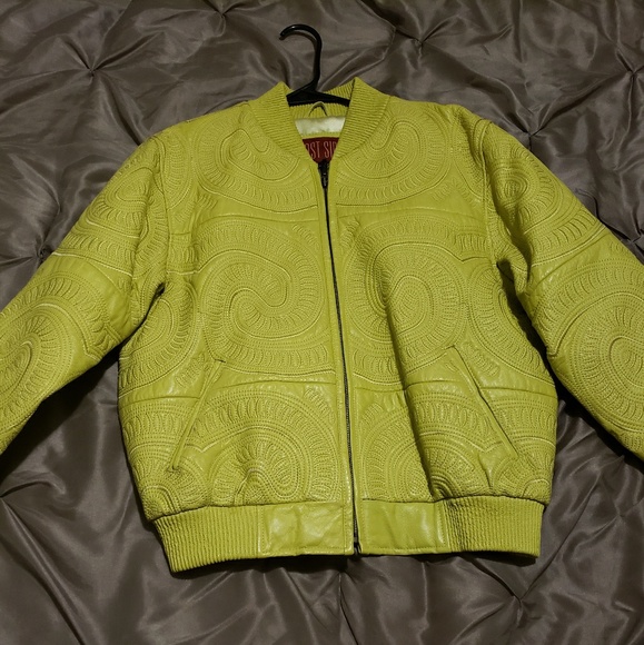 Jackets & Coats | Neon Green Leather Jacket | Poshmark